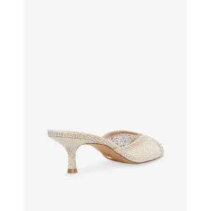 DUNE Milo Woven Heeled Mules