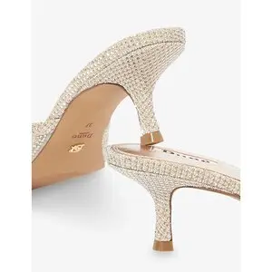 DUNE Milo Woven Heeled Mules