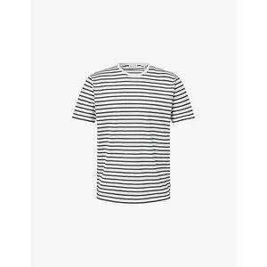 Gant Regular-fit Striped Cotton T-shirt - Eggshell