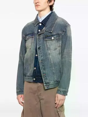 Andersson Bell Asymmetric-layered Denim Jacket