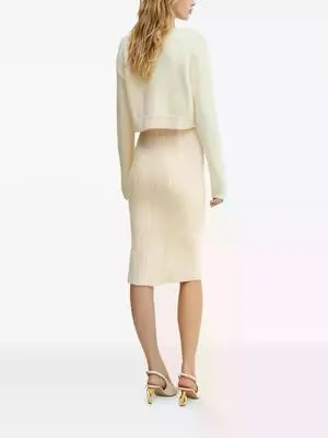 MORGAN Knitted Midi Dress And Sweater Set