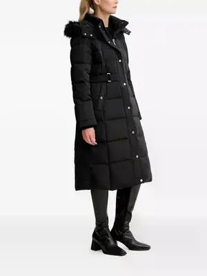 MORGAN Quilted Coat With Faux-fur Trim