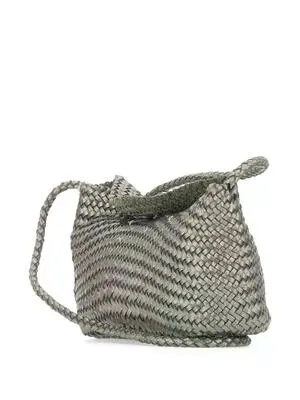 Dragon Diffusion Corsina Interwoven Shoulder Bag - Grey