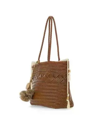 GIANNI CHIARINI Paloma Woven Shoulder Bag