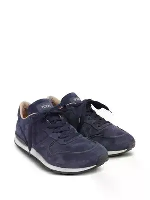 TOD'S Suede Lace-up Sneakers - Blue