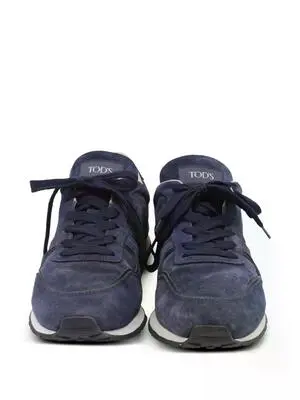 TOD'S Suede Lace-up Sneakers - Blue