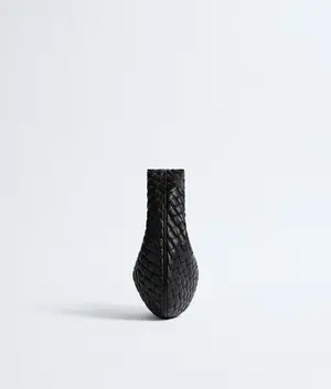 Bottega Veneta Baby Padded Intrecciato Top Handle Bag - Black