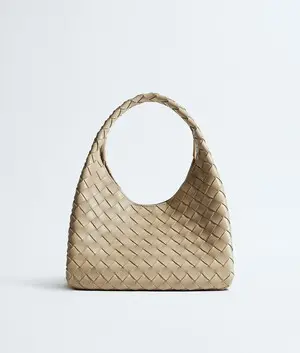 Bottega Veneta Small Campana Shoulder Bag - Ecru