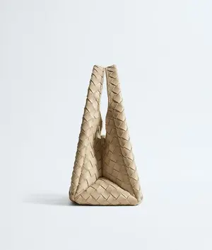 Bottega Veneta Small Campana Shoulder Bag - Ecru