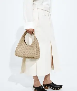 Bottega Veneta Small Campana - Ecru