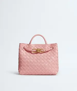 BOTTEGA  VENETA Small Andiamo Top Handle Bag - Blush