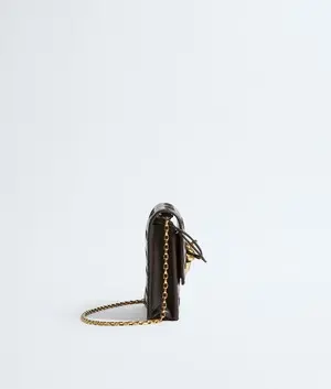 Bottega Veneta Andiamo Pouch On Chain - Fondant