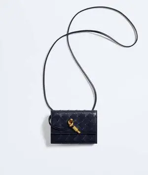 Bottega Veneta Andiamo Badge Holder - Midnight