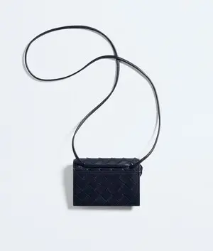 Bottega Veneta Andiamo Badge Holder - Midnight