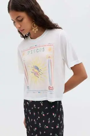 Rixo Ria Pisces T-shirt - White