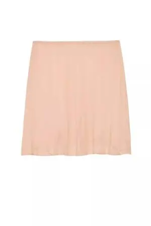 Rixo Mini Slip Skirt Shell Slip Skirt Regular - Beige