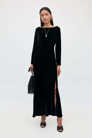 Rixo Devina Regular Gown - Black