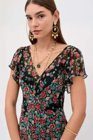 Rixo Jeannie Bexley Floral Dress