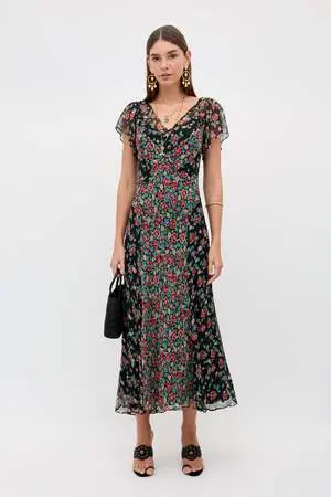 Rixo Jeannie Bexley Floral Dress