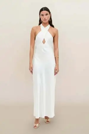 Rixo Dune Satin Gown