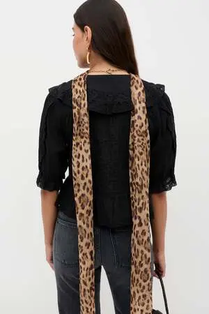 Rixo Ellery Puff-sleeve Top - Black