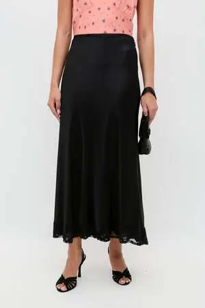 Rixo Lace-hem Midi Skirt