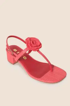 Rixo Kasey Raffia Sandal Regular
