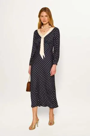 Rixo Lotta Polka Dot Deep Regular