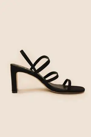Rixo Ciervo Leather Strappy Sandals - Black