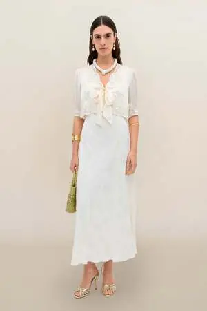Rixo Sandrine Poppy Dress - Ivory
