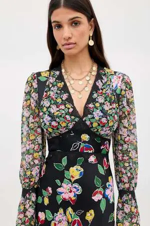 Rixo Arlena Kimmie Mix Dress