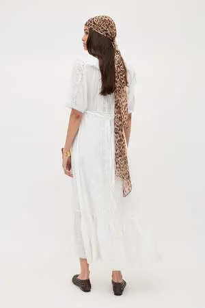 Rixo Edina Embroidered Blouse - White