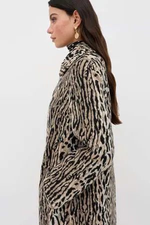 Rixo Milly Bohemia Leopard Leopard Coat Regular