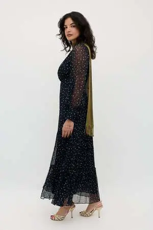 Rixo Elsie Starry Night Viscose Midi Dress
