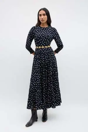 Rixo Kristen Bohemia Spot Regular - Navy
