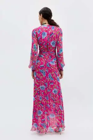 Rixo Meera Floral Dress - Pink