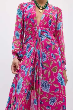 Rixo Meera Floral Dress - Pink