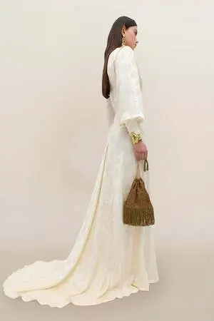 Rixo Clementine Daisy Jacquard Gown