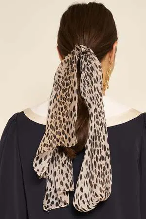 Rixo Julien Scarf Antelope Spot Black No Value Regular
