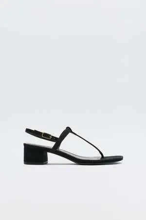 Rixo Mads Suede Sandals Regular - Black