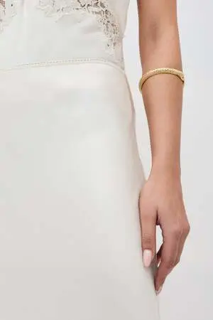 Rixo Matilde Slip Skirt - Ivory