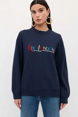 Rixo Blaze London Embroidery Regular - Navy