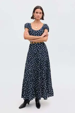 Rixo Remi Bohemia Spot Deep Regular - Navy