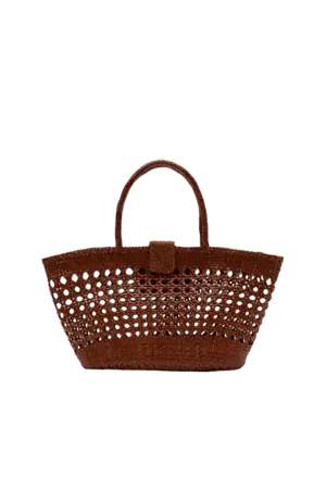 Rixo Lucine Leather Bag - Brown