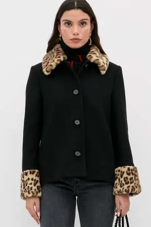 Rixo Aldith Marla Leopard Regular - Black