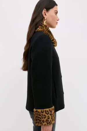 Rixo Leopard Print Jacket