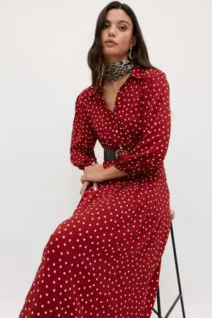Rixo Izzy Layla Dot Regular - Red