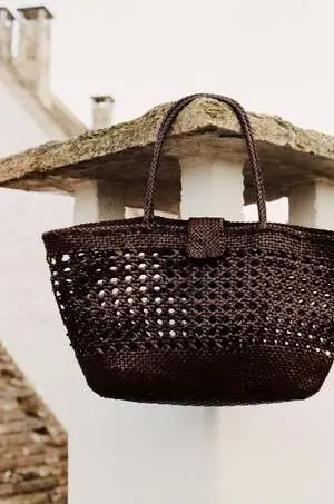 Rixo Lucine Handheld Bag - Brown