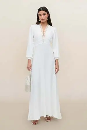 Rixo Emory Lace Gown - Ivory