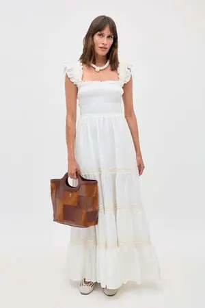 Rixo Aubrie Dress - White